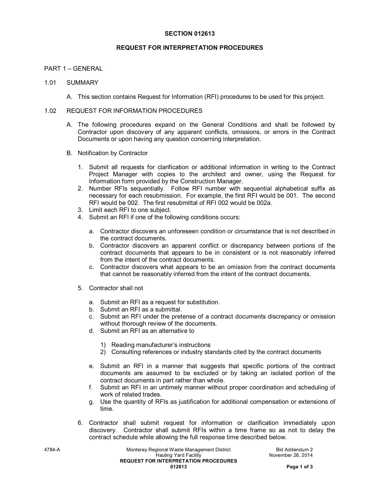 The Ultimate Guide To The Construction RFI - Construction Tutorials ...