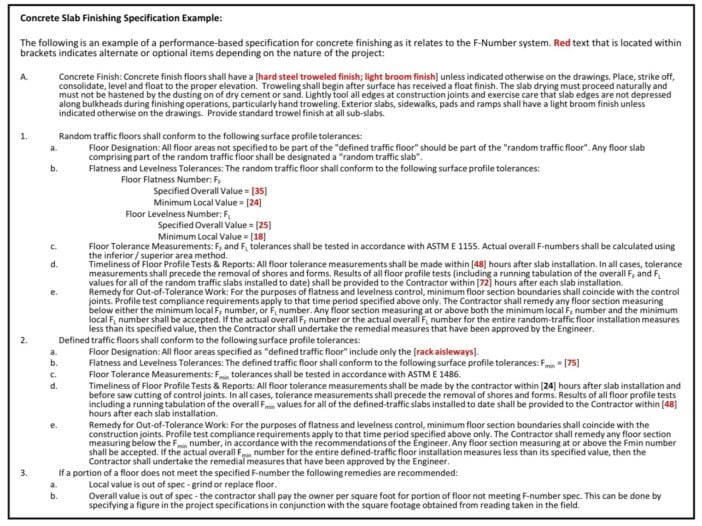 Concrete Slab Finishes and The F-System Explained - Construction ...
