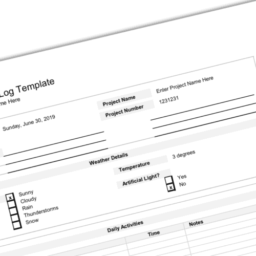 Site Instruction Form (Site Direction) - Construction Files