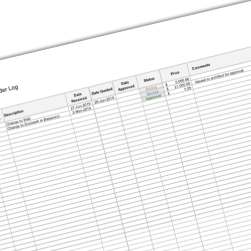 Site Instruction Form (Site Direction) - Construction Files