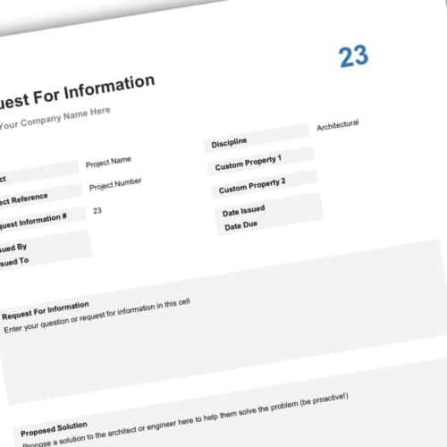 Submittal Cover Sheet - Construction Files