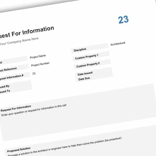 Submittal Cover Sheet - Construction Files