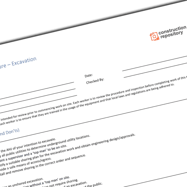 Site Instruction Form (Site Direction) - Construction Files