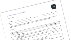 Safe Work Procedure - Lock Out Tag Out Template - Construction Files