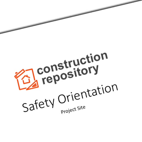 Construction Safety Orientation Presentation Template - Construction Files