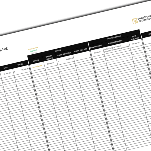 Construction Value Engineering Template - Construction Files