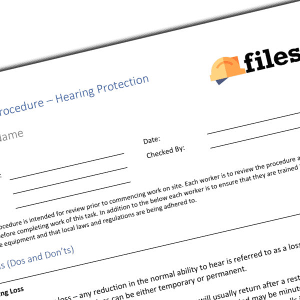 Toolbox Talk - Hearing Protection - Construction Files