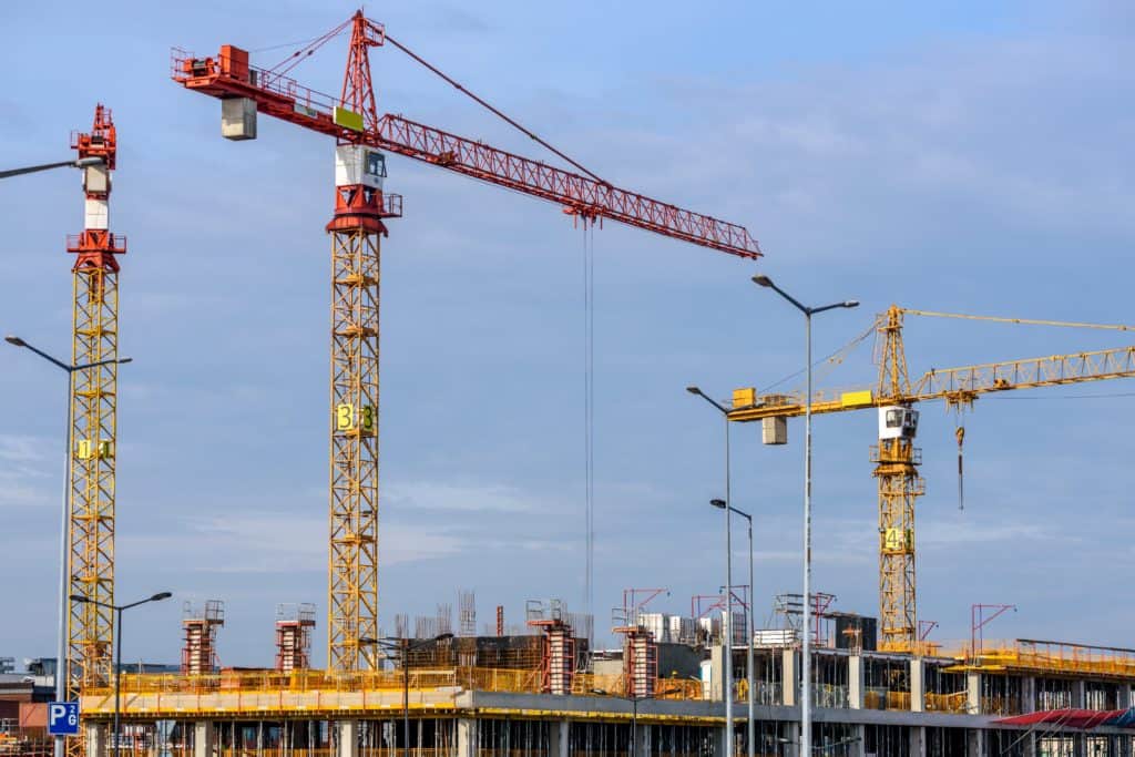 Cranes Over Jobsite - Construction Files
