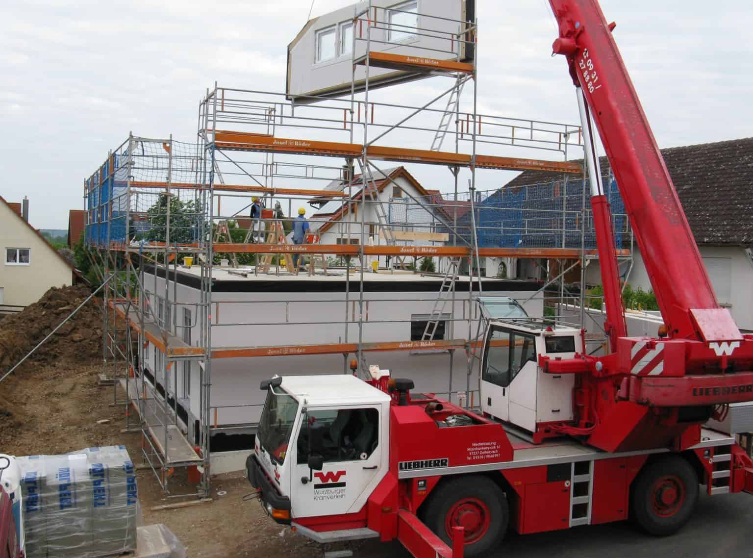 Crane Lifting Wall Panel - Construction Files
