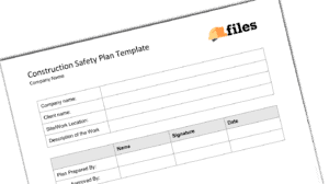 Construction Project Safety Plan - Construction Files