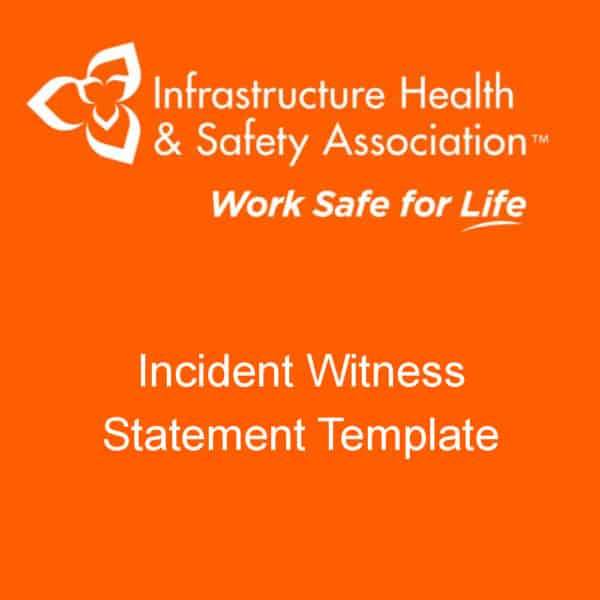 Incident Witness Statement Template - Construction Files