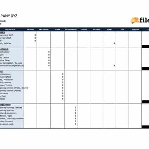 Staff Histogram And Manpower Loading Chart - Construction Files