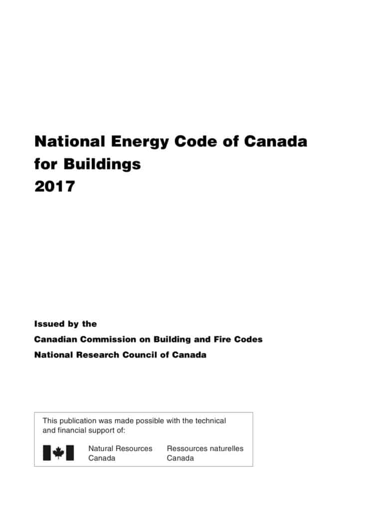 Canadian National Energy Code 2017 - Construction Files