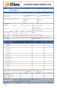 Concrete Pouring Permit - Construction Files
