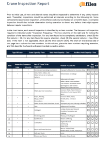 Tower Crane Inspection Report - Construction Files
