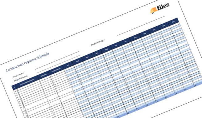 Construction Payment Schedule - Construction Files