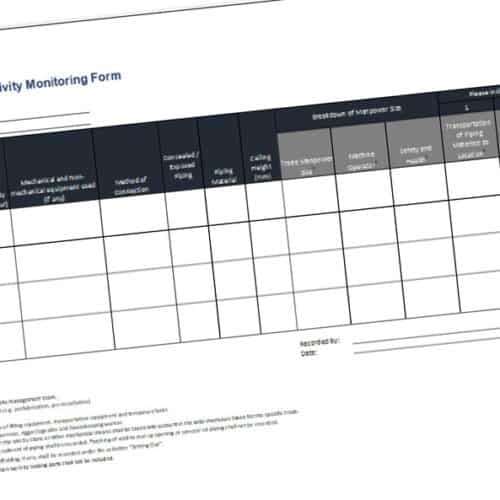 Staff Histogram And Manpower Loading Chart - Construction Files