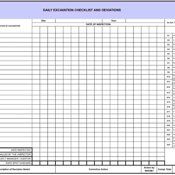 Mobile Scaffold Inspection Checklist - Construction Files
