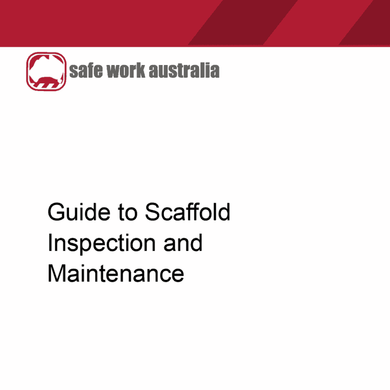 Guide To Scaffold Inspection And Maintenance - Construction Files