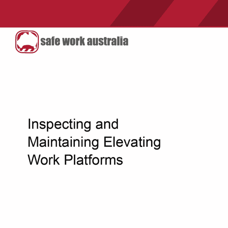 Inspecting And Maintaining Elevating Work Platforms - Construction Files