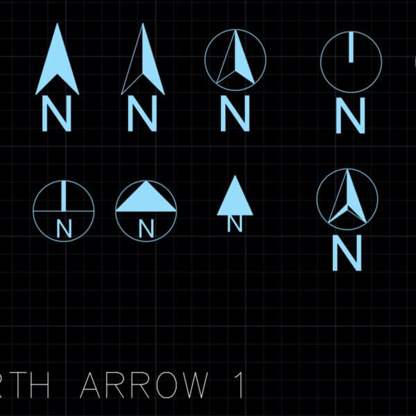North Arrows 1 - AutoCAD Blocks - Construction Files