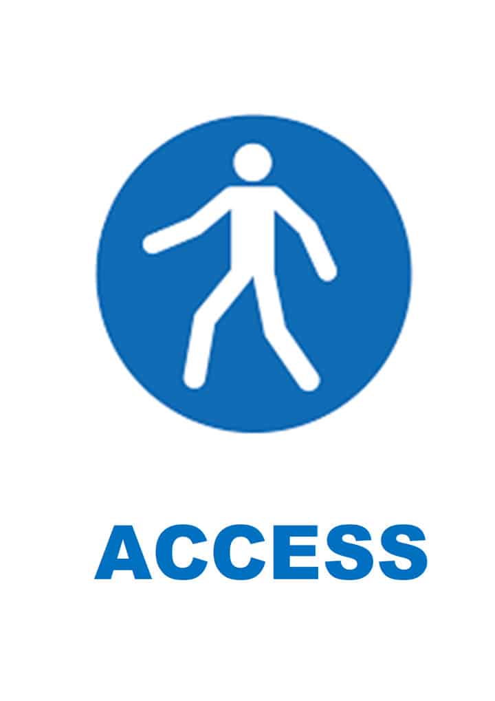 Pedestrian Access - Construction Signs - Construction Files