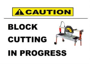 Block Cutting - Construction Sign Template - Construction Files