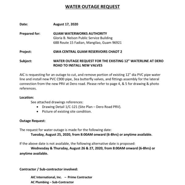 Inspection Report Form For Water Tanks - Construction Files