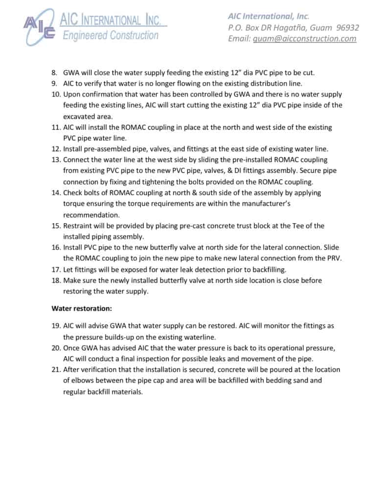 Water Shutoff Request Letter - Construction Files