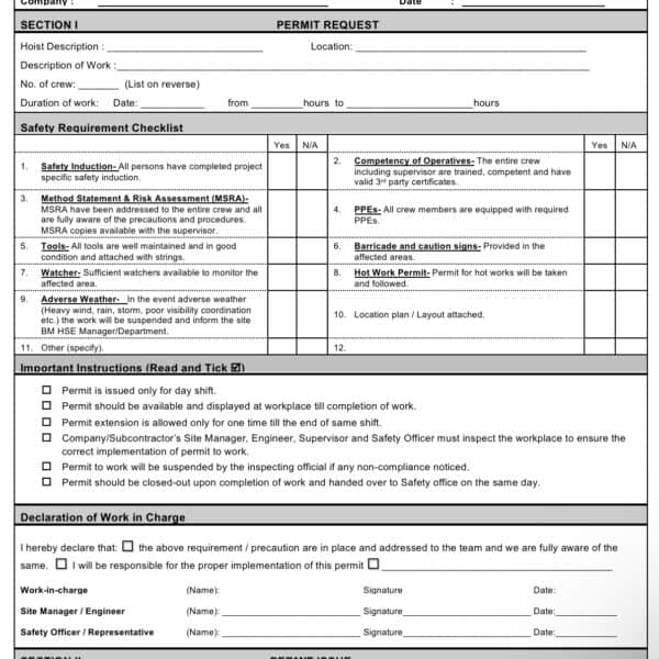 Material Approval Form - Template - Construction Files
