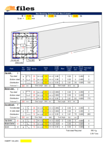 Bar Bending Schedule - Box Culvert - Construction Files