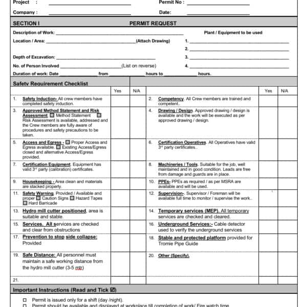 Inspection Request Form - Construction Files