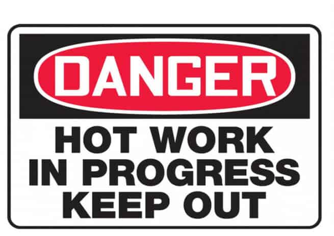 Danger Hot Work - Construction Sign Template - Construction Files