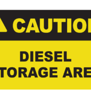 Warning Diesel Storage - Construction Sign Template - Construction Files