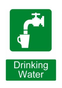 Drinking Water - Construction Sign Template