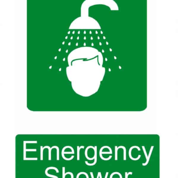 Emergency Shower - Construction Sign Template