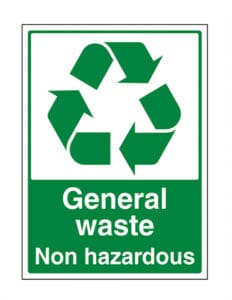 General Waste - Construction Sign Template