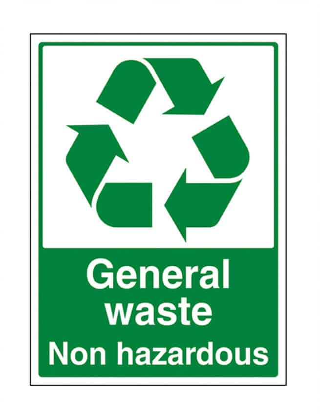 General Waste - Construction Sign Template