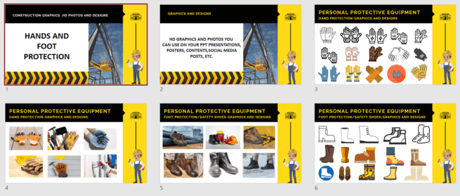 Hand And Foot Protection - 50+ Construction Graphics - Construction Files