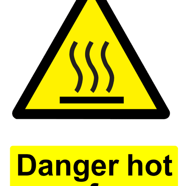 Danger Hot Surface - Construction Sign Template - Construction Files