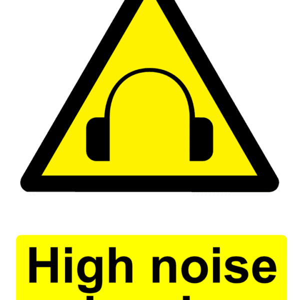 Caution High Noise Levels - Construction Sign Template
