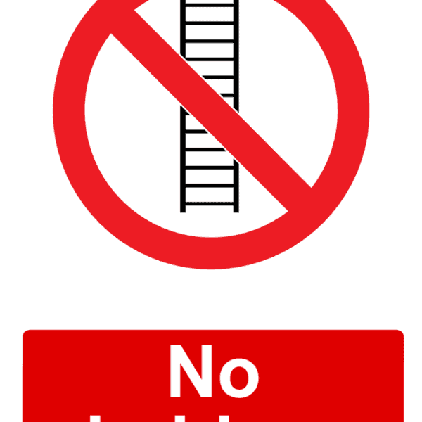No Ladders - Construction Sign Template No Ladders - Construction Sign Template