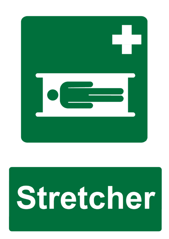 Stretcher Location - Construction Sign Template