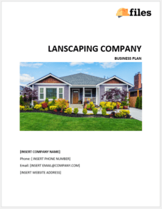 Business Plan Template – Landscaping Company - Construction Files