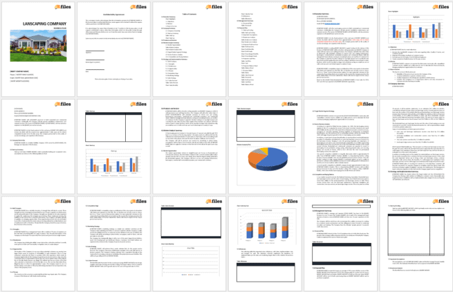 Business Plan Template – Landscaping Company - Construction Files