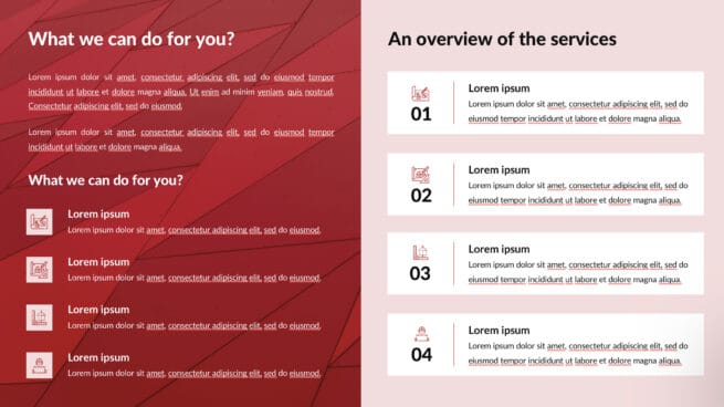 Architecture Firm Presentation Template - Red And White - Construction ...