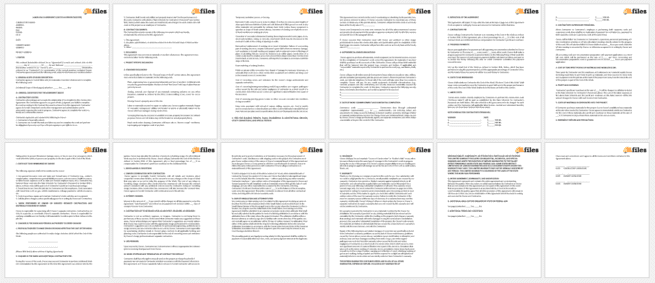 Labor Only Agreement (Contract) - Construction Files