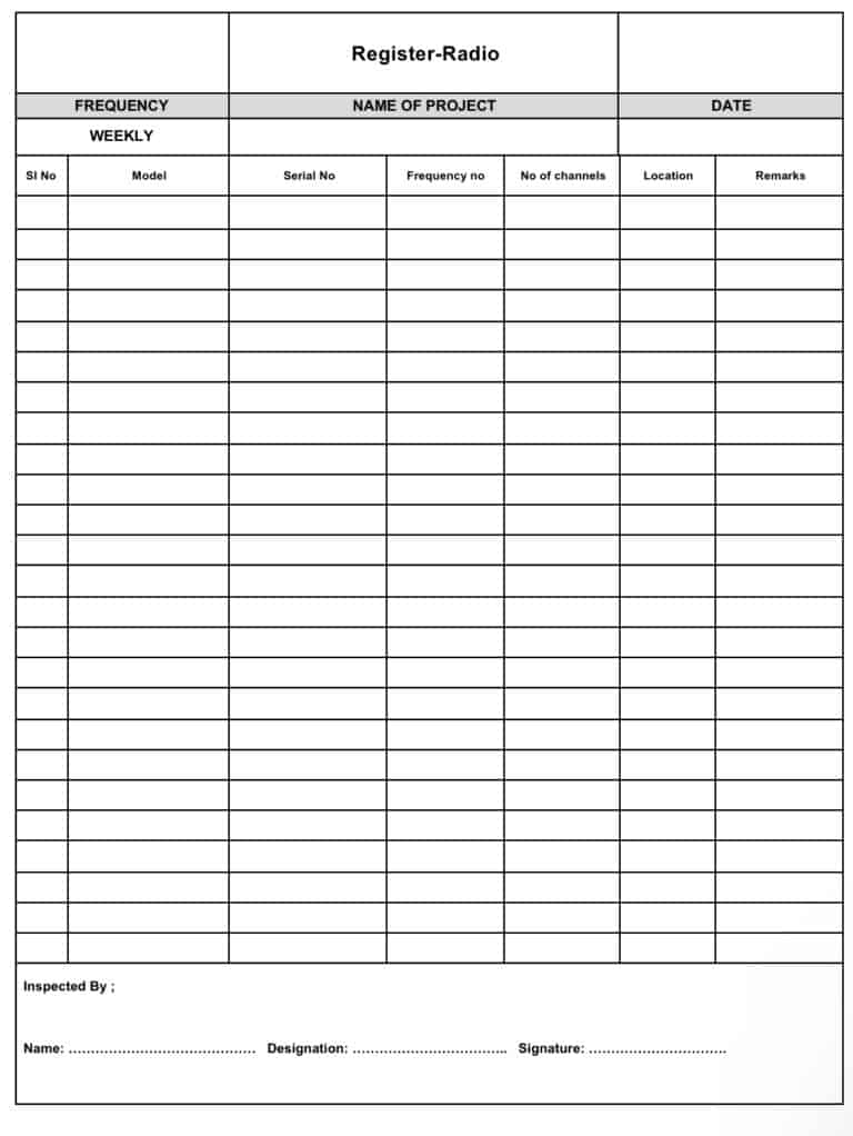 Radio Tracking Log - Construction Files