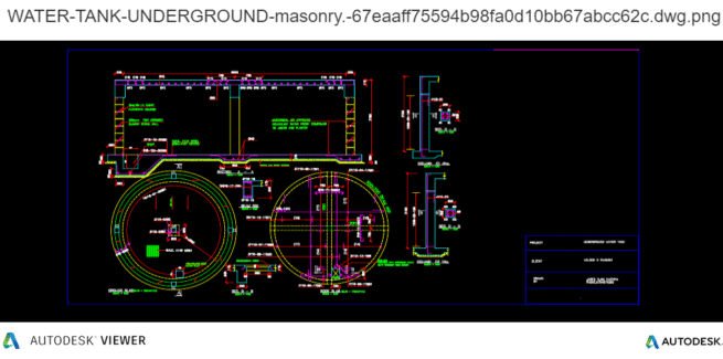 Underground Water Tank Drawing - Construction Files