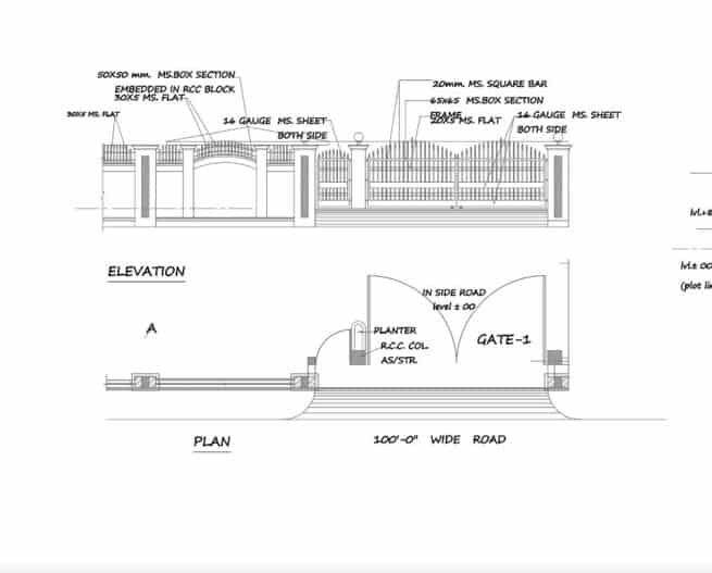 Gate And Fence Working Drawings - Construction Files